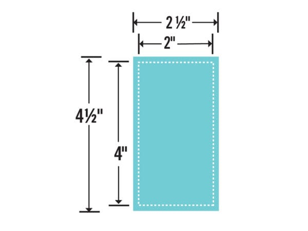 Sizzix Bigz die - Rectangle 2x4 finished - 659837 - Rasmus Design
