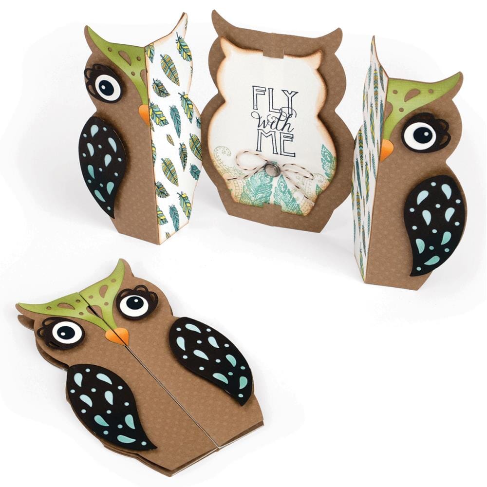 Sizzix Thin Lits - Fold-A-Long Owl - Rasmus Design