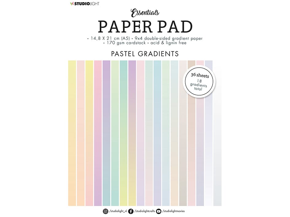 Paper Pad A5 - Pastel Gradients - Rasmus Design